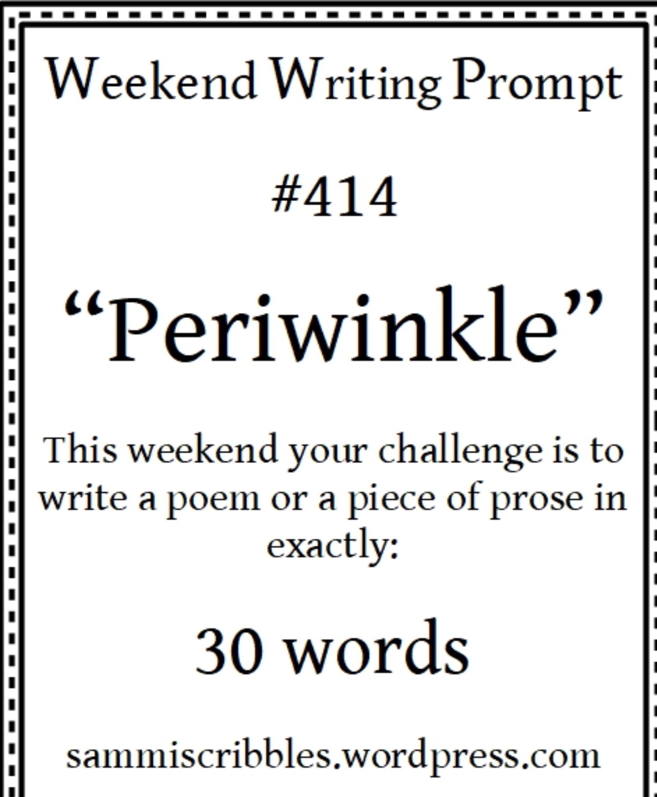 Sammiscribbles weekend writing prompt #414 #A weed by any other name ...
